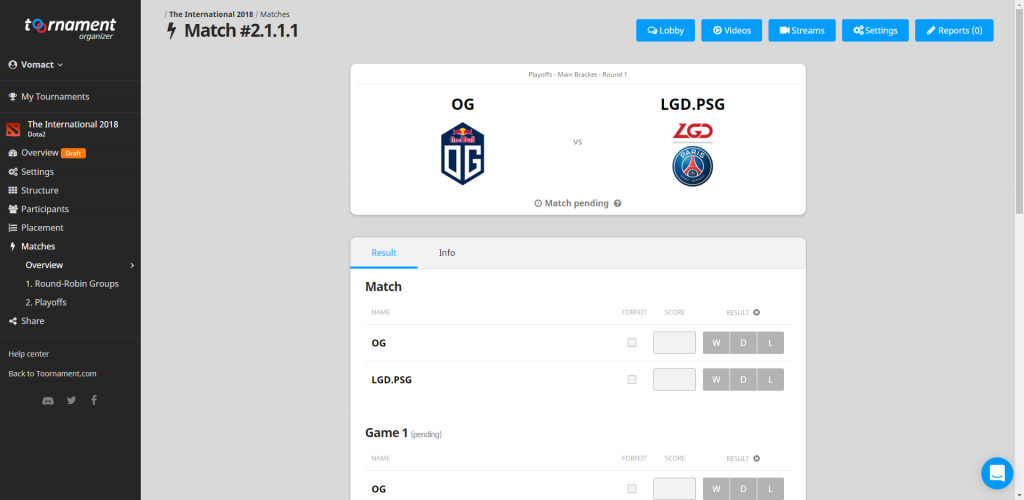 Forfeit and New Match Sheet - Toornament Blog