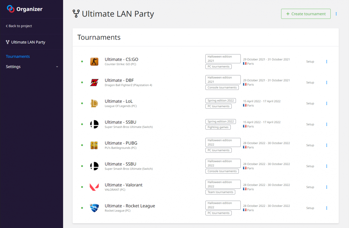 Create your all-in-one esports event website