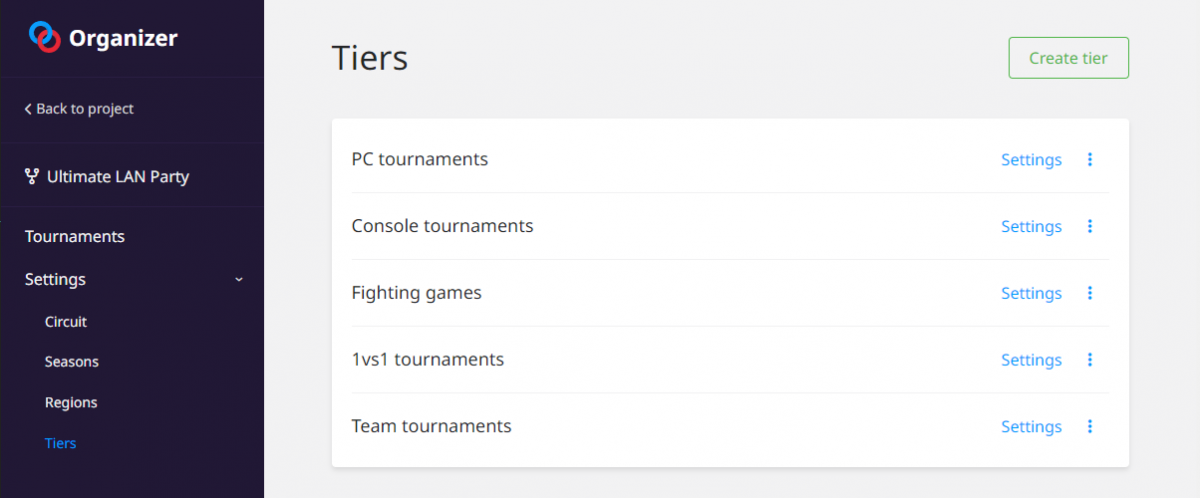 Create your all-in-one esports event website