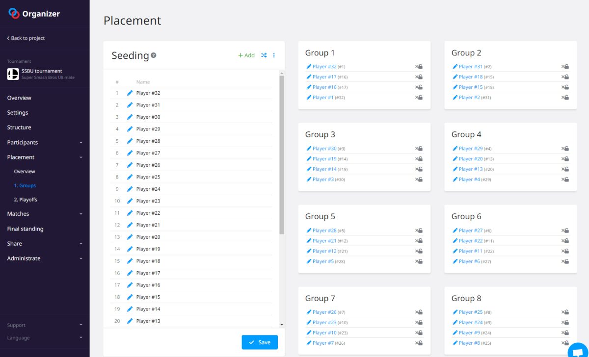 How to manage your tournament seeding and placement