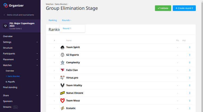 How to create famous Swiss Bracket format used for CS2 Majors and LoL ...