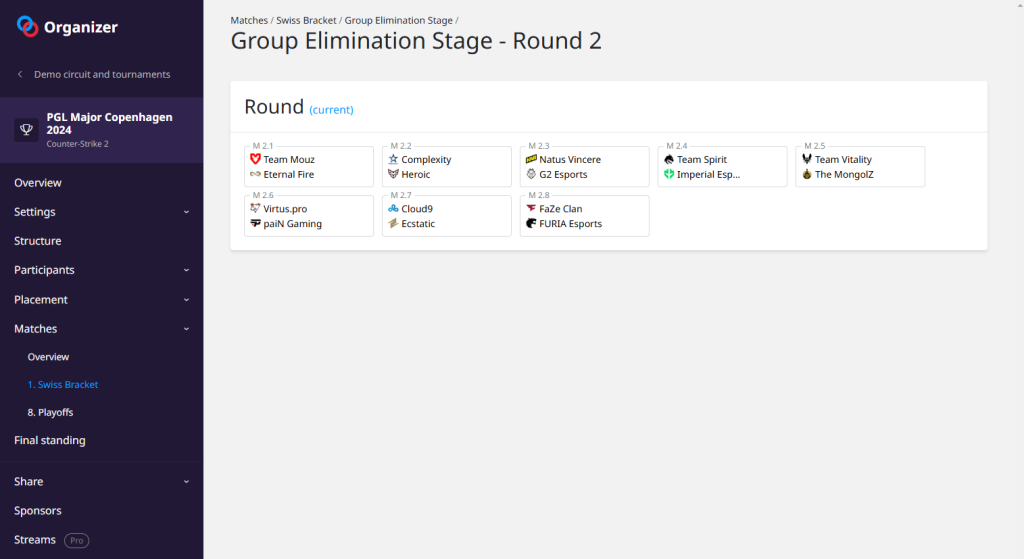 How to create famous Swiss Bracket format used for CS2 Majors and LoL ...