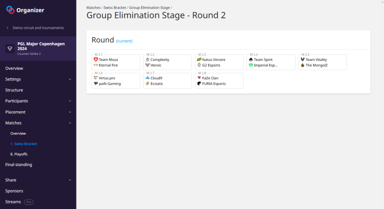 How to create famous Swiss Bracket format used for CS2 Majors and LoL ...
